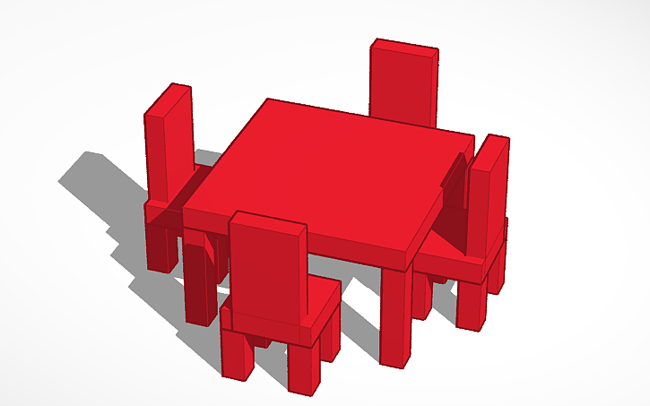 3D design table | Tinkercad