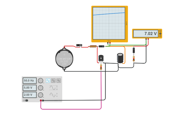 Circuit design BOOST DC CONVERTER - Tinkercad