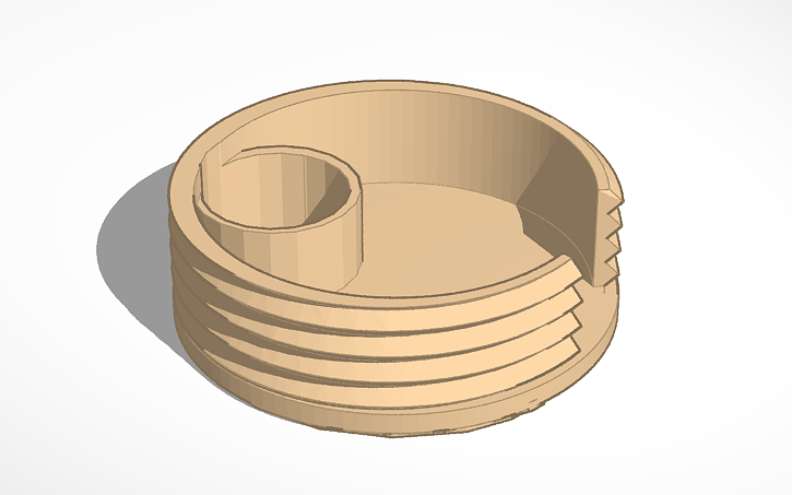 3D design Moon Lamp Circuit Screw Cap - Tinkercad