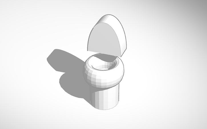 3D design toilet - Tinkercad