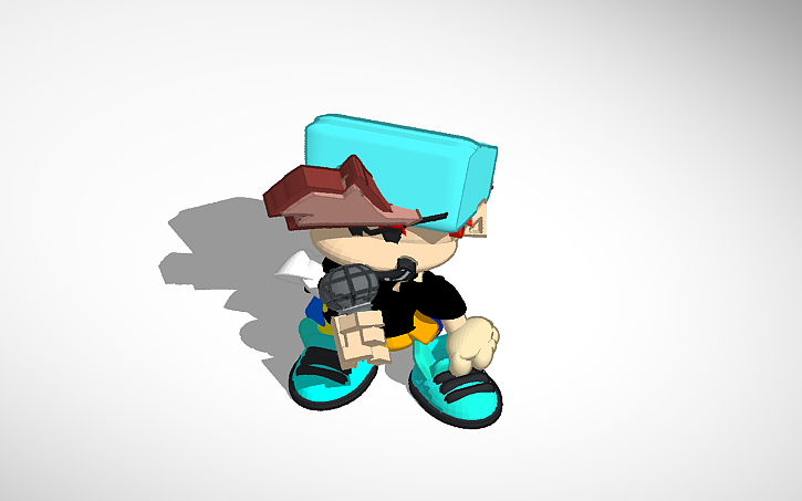 3D design Copy of fnf bf | Tinkercad