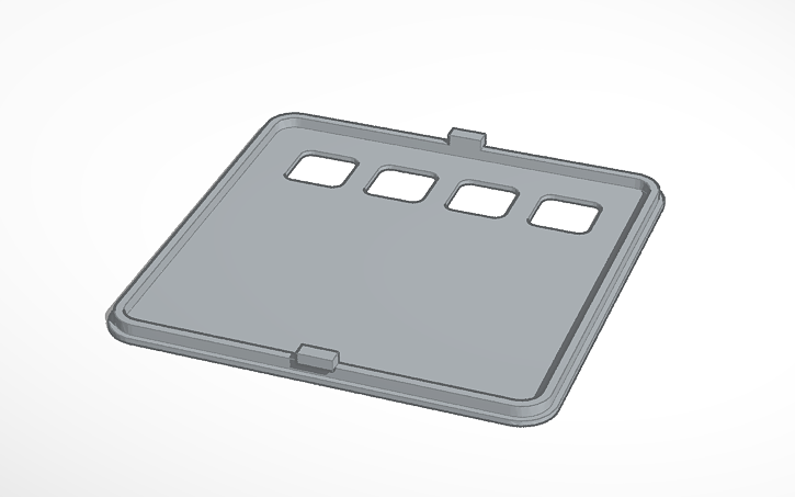 3D design Box Top - Tinkercad