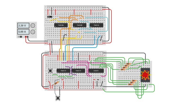 Circuit design lab 3 es 3 - Tinkercad