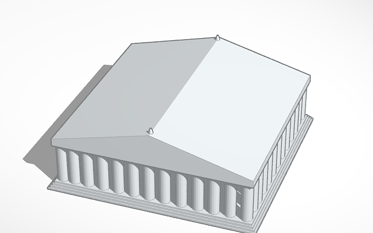 3d Design Greek Temple Tinkercad