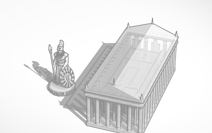 3D design Greek architecture {school project} - Tinkercad