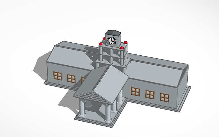 3D design Large Building | Tinkercad