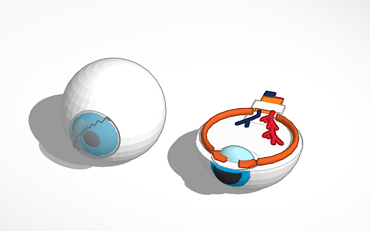 3D design Half Eye Model | Tinkercad