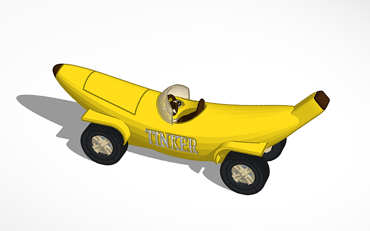 3D design The Banana Car - Tinkercad