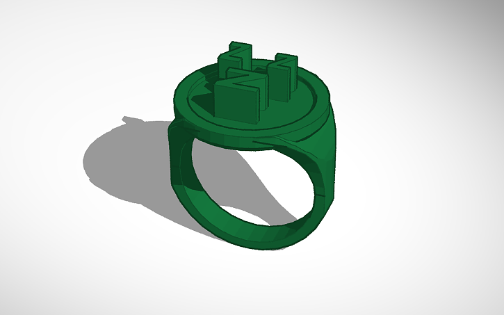 3D design Copy of Signet Ring B - Tinkercad
