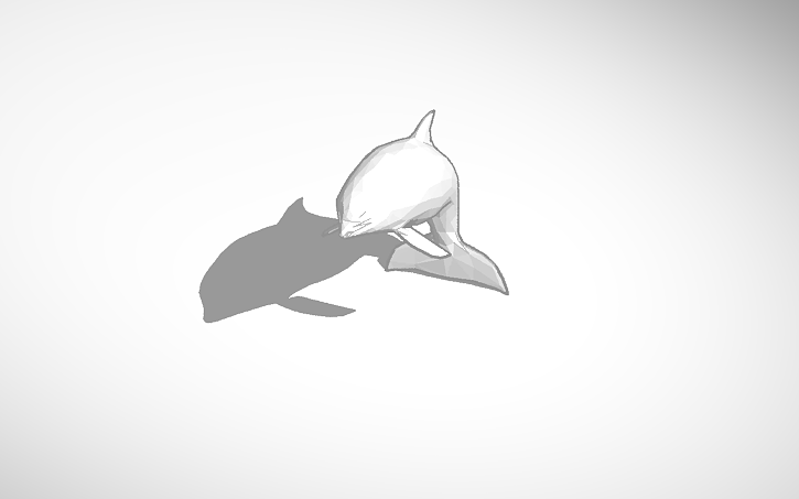 3D design Low Poly Dolphin - Tinkercad