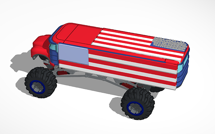 3D design the freedom bus - Tinkercad
