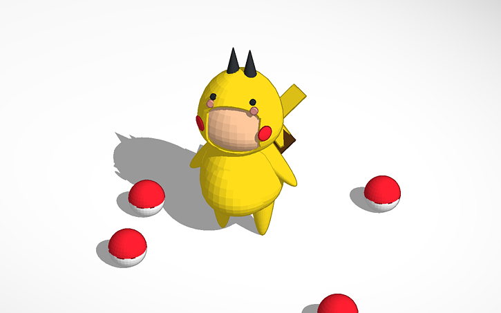 3D design Pikachu chibi ( for contest) | Tinkercad