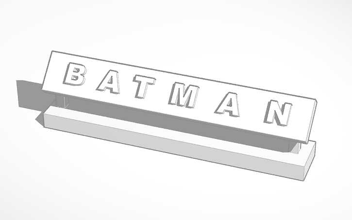 3D design batman desk decor - Tinkercad