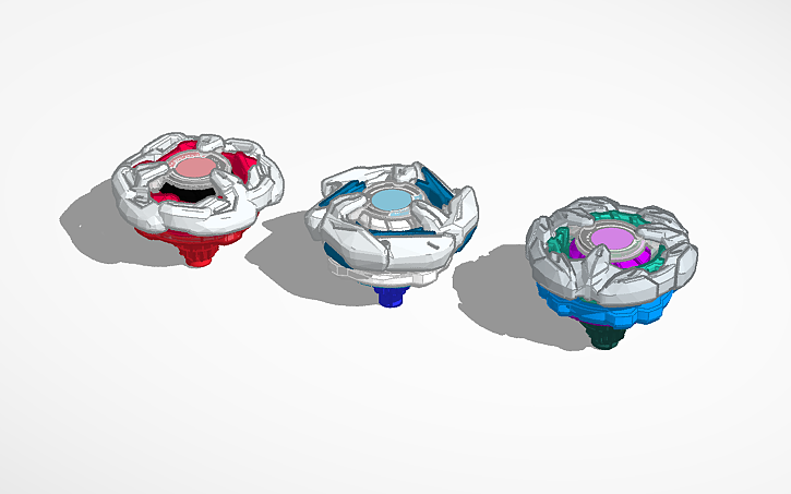 3D design Beyblade X team of persona 2 - Tinkercad