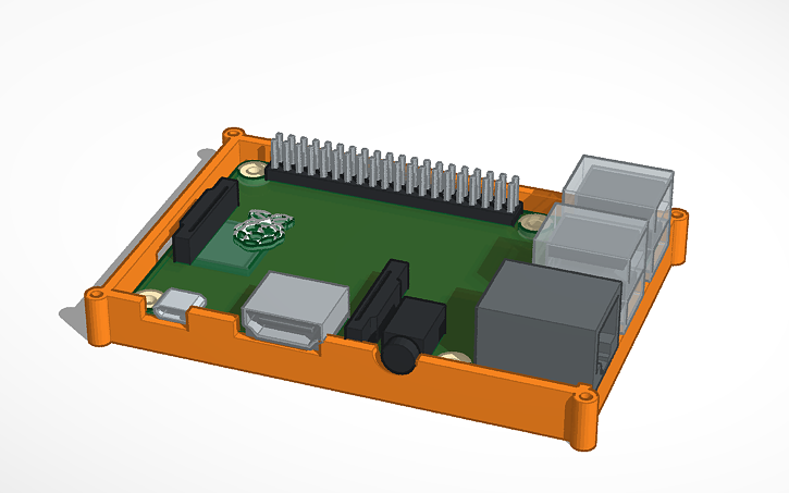 3D design Raspberry Box 2.0 | Tinkercad