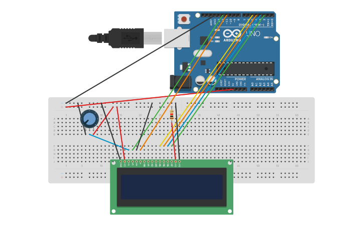 Circuit design Arduino SparkFun Circuit 15 Scrolling | Tinkercad