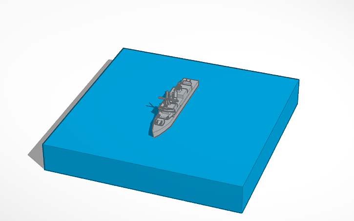 3D design U.S Navy ship - Tinkercad