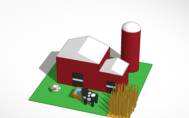 3D design Copy of Cow's Farm - Tinkercad