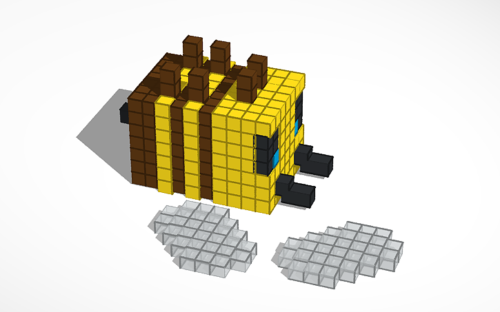 3D design ava minecraft bee - Tinkercad