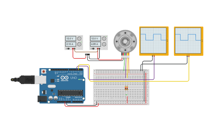 Circuit Design Motor Dc Con Encoder 0 0 Tinkercad