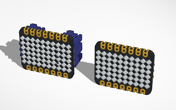 3D design Seeed Studio 6x10 RGB MATRIX for XIAO - Tinkercad