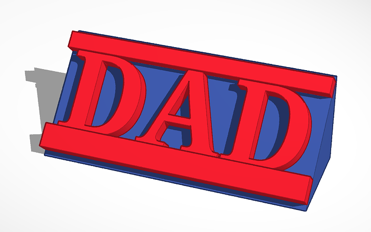 3D design Fathers day gift - Tinkercad