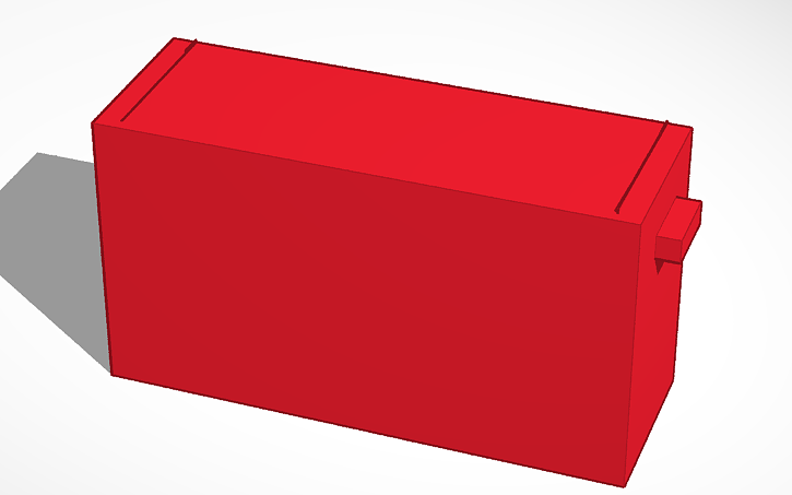 3D design 1/64 snap on toolbox - Tinkercad