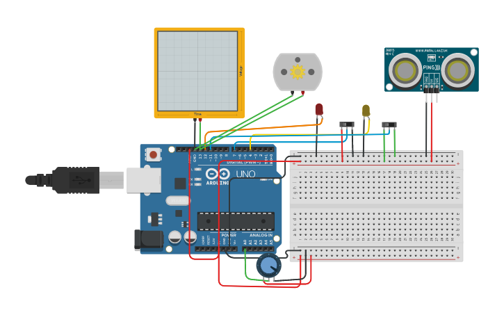 Circuit design Automatic Headlight Control - Tinkercad