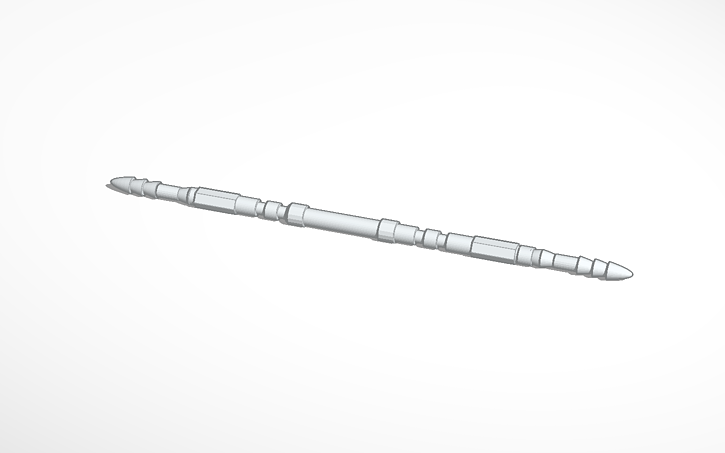 3D design Rey's Quarterstaff - Tinkercad