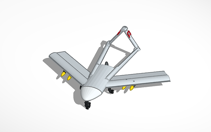 3D design Baykar Bayraktar TB2 S-İHA - Tinkercad
