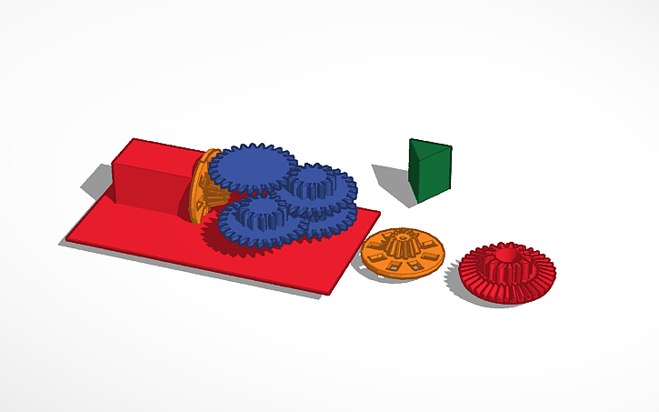 3D design Ideal cone gear script - Tinkercad