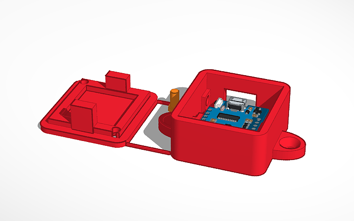 3D design Wemos D1 mini box - Tinkercad