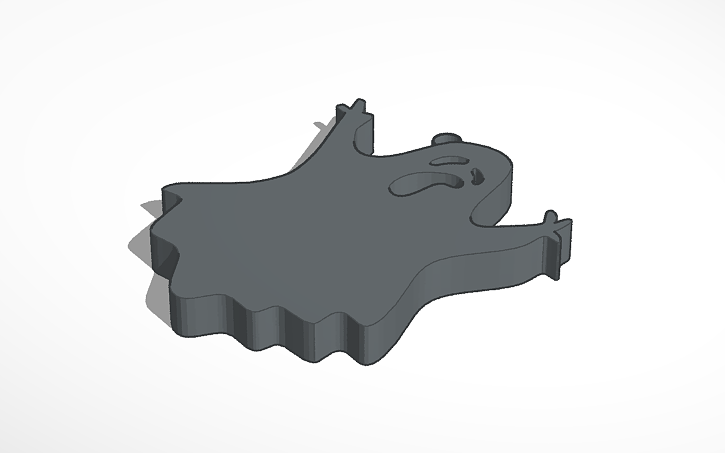 3D design ghost - Tinkercad