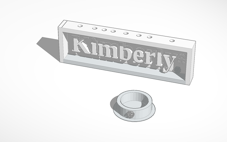 3D design Name TAG - Tinkercad