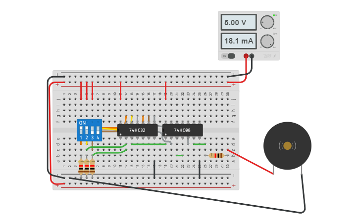 Circuit design Buzzer | Tinkercad