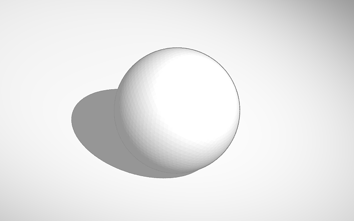 3D design ball - Tinkercad