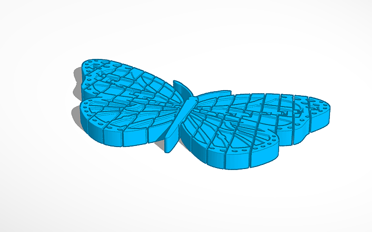 3D design Butterfly - Tinkercad