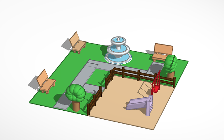3D design Parque - Tinkercad