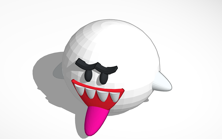 3D design Boo (Super Mario) | Tinkercad