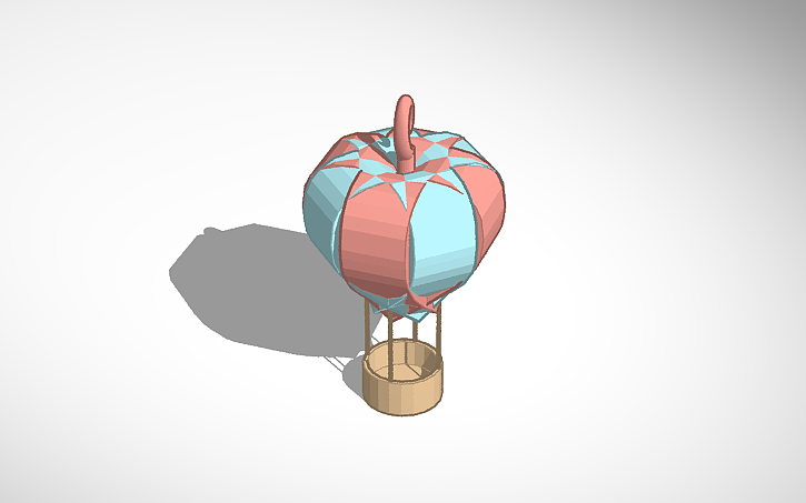 3D design Hanging Hot Air Balloon | Tinkercad