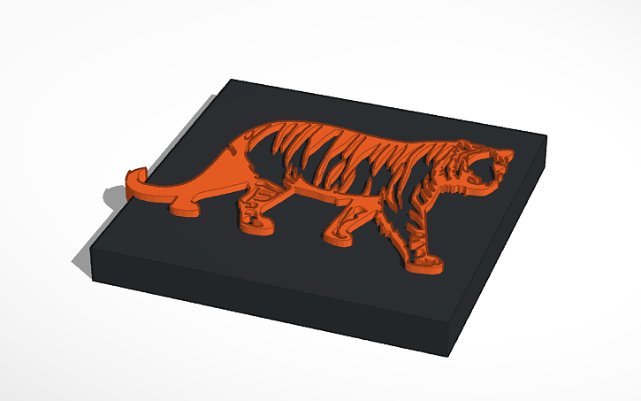 3D design Tiger - Tinkercad