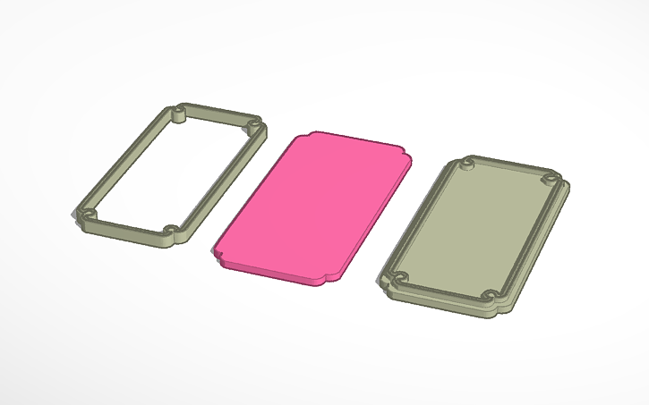 3D design cute plaque for keychains or luggagetags - Tinkercad