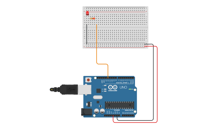 Circuit design Project 15 - Blink LED | Tinkercad