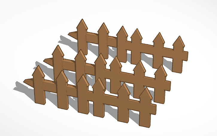 3D design 5A MalcomK Fences - Tinkercad