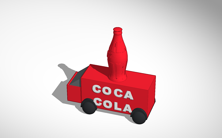 3D design Coca Cola truck | Tinkercad