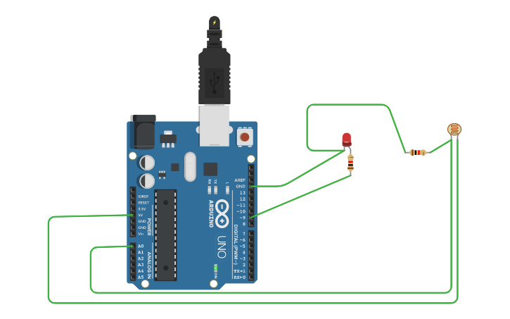Circuit design Bellezza PHOTORESISTOR | Tinkercad