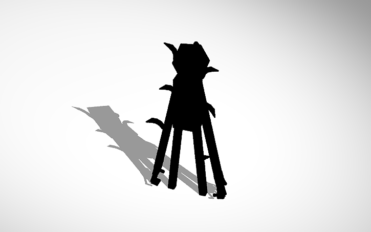 3D design backrooms monster - Tinkercad