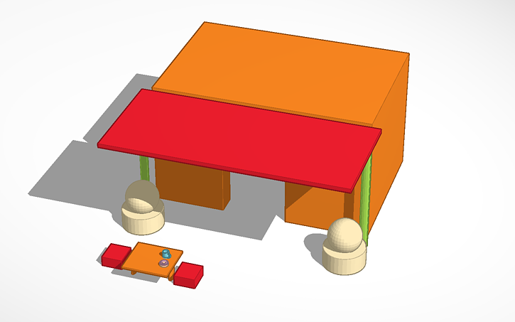 3D design Coffee Shop - Tinkercad