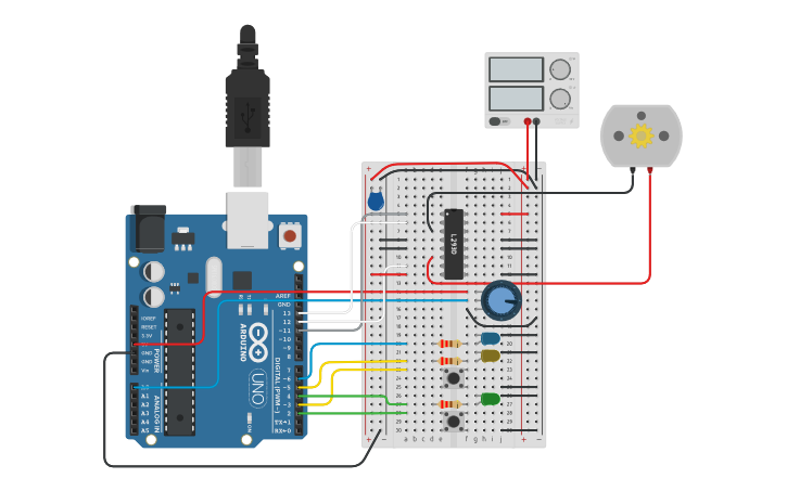Circuit design Lab1 Part F-G - Tinkercad
