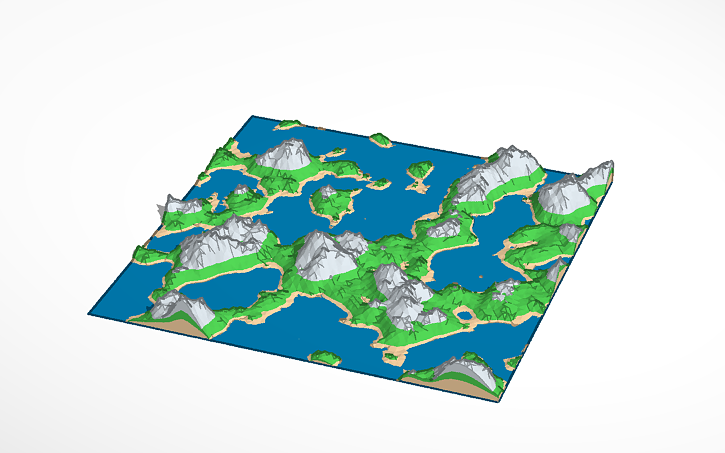 3D design Landscape - Tinkercad